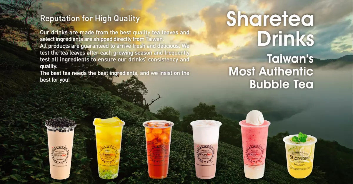 Sharetea Menu Malaysia Harga Dikemaskini 2024
