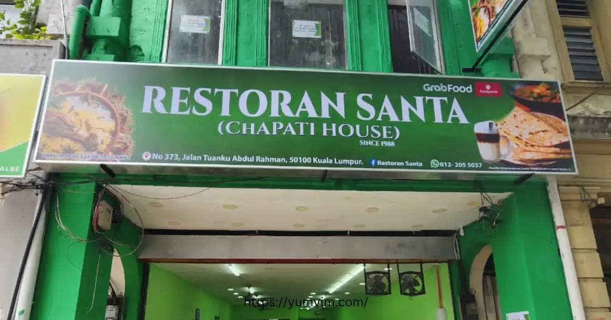 Santa Chapati Menu Malaysia Harga Dikemaskini 2024